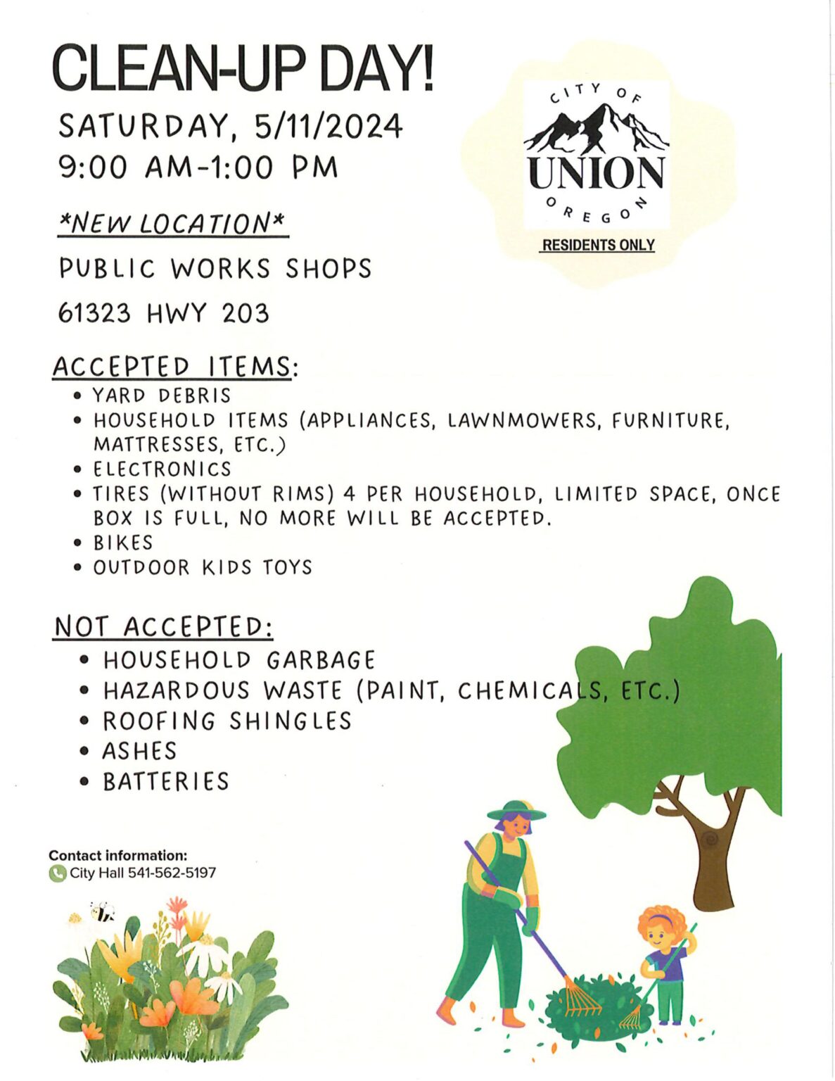 Clean-Up Day! – City of Union, OR